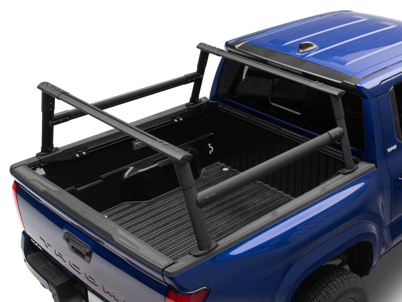 Rough Country Tacoma Bed Rack; Matte Black 73124 (24-26 Tacoma w/ 5 ...