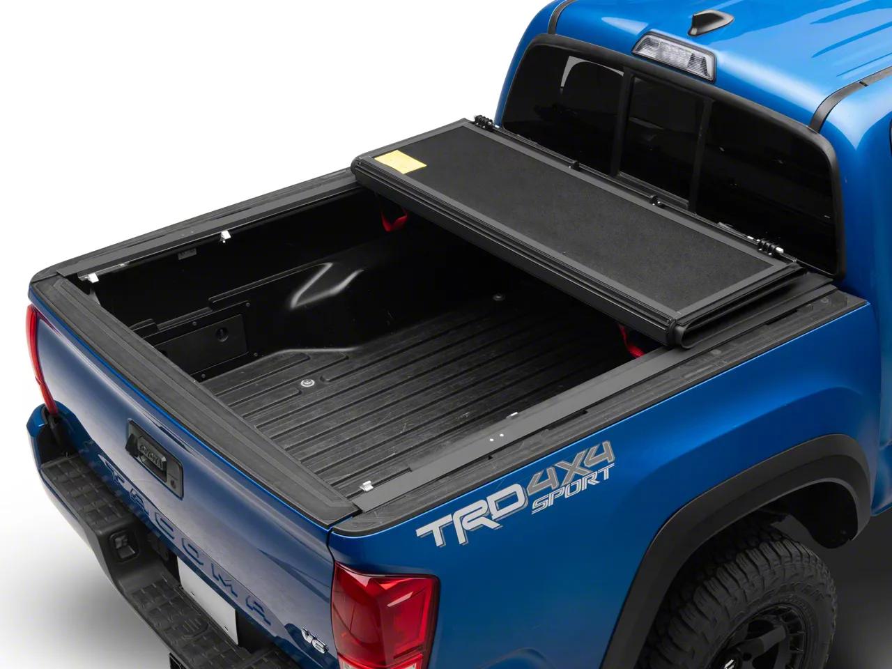 Rough Country Offroad Tacoma Hard Low Profile Tri-Fold Tonneau Cover ...