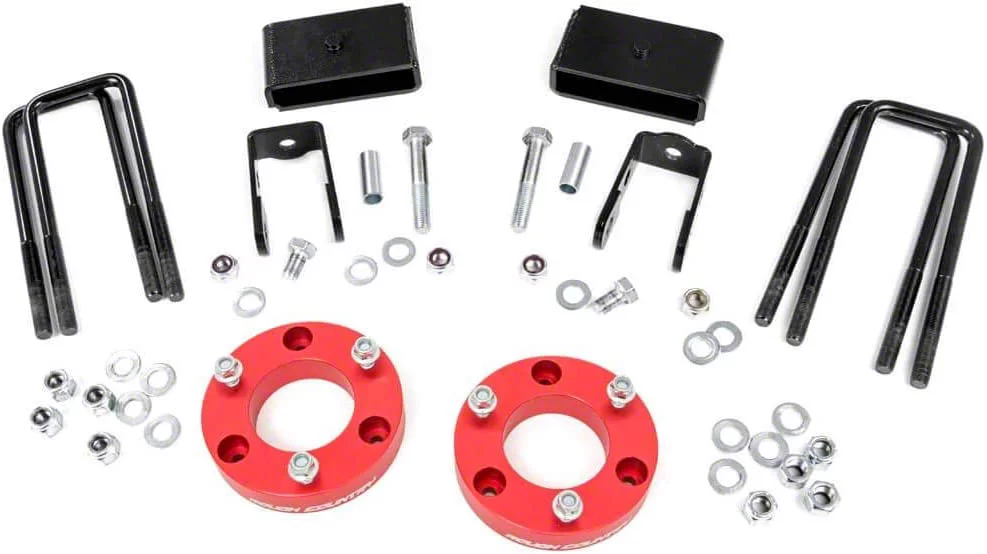 Rough Country Titan XD 2-Inch Spacer Suspension Lift Kit; Anodized Red ...