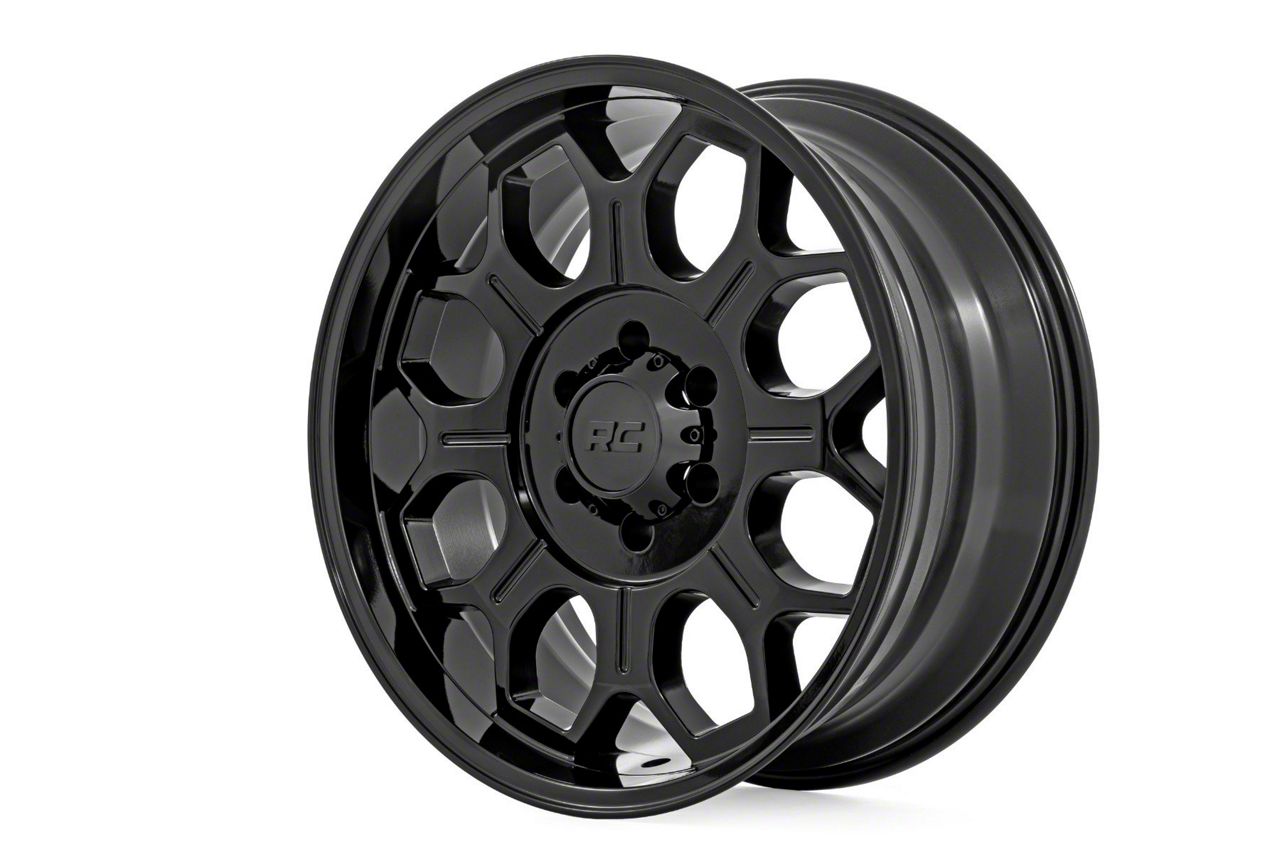 Rough Country Titan XD 77 Series Semi Gloss Black 6-Lug Wheel; 20x10; -25mm Offset 77202512 (16 ...