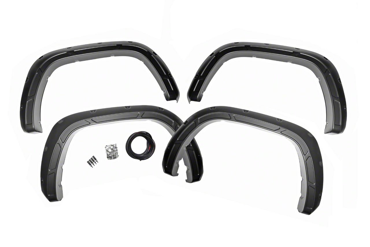 Rough Country Suspension Tundra Defender Fender Flares; Lunar Rock A ...