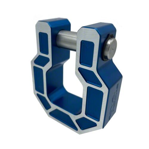 Royal Hooks Jeep Gladiator Aluminum Royal Show Shackle; Blue Milled RHO ...