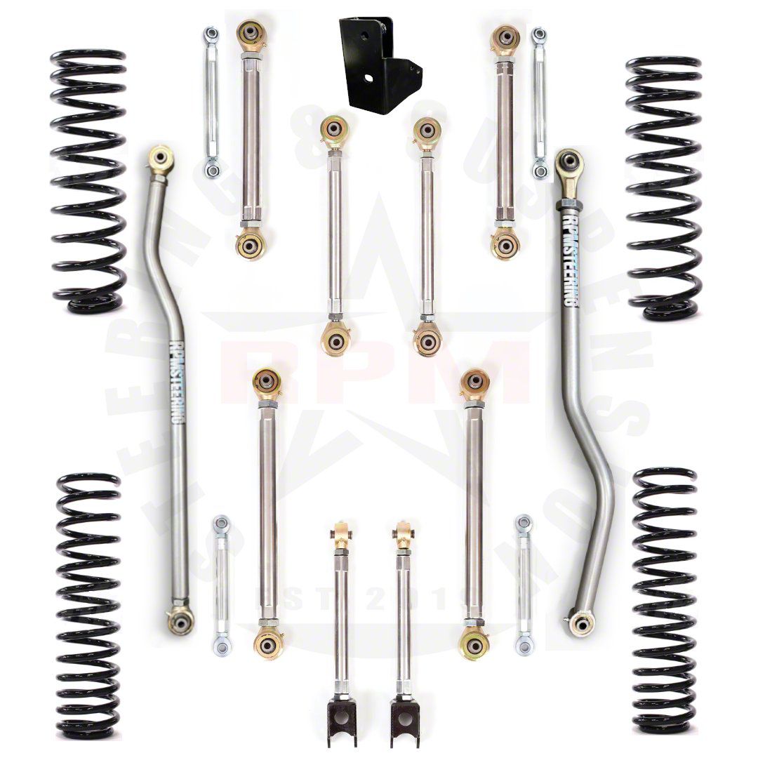 RPM Steering Jeep Wrangler 4.50-Inch Ultimate Aluminum Mid Arm ...