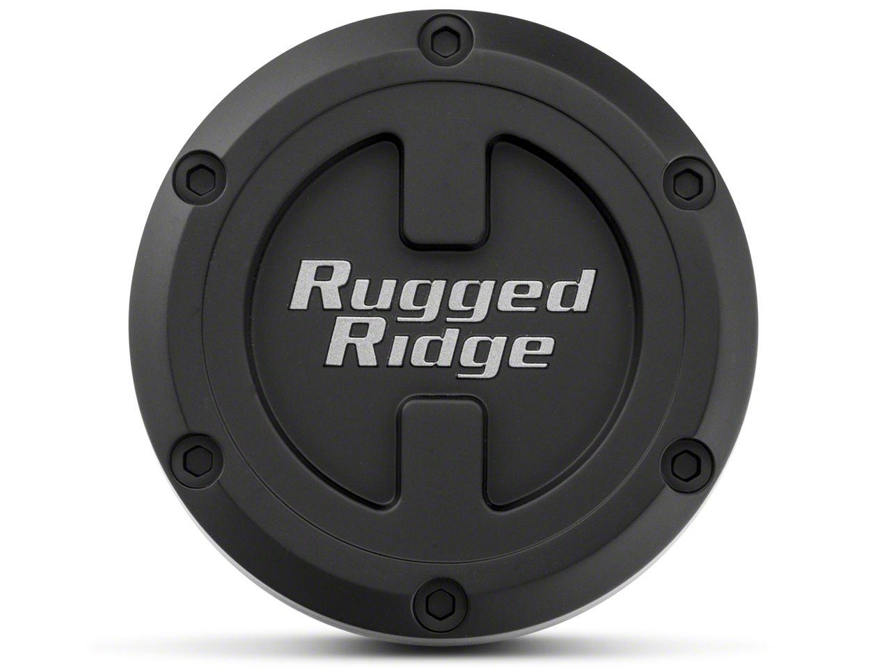 Rugged Ridge Jeep Wrangler 17x9 XHD Wheel Center Cap; Black 15201.55 ...