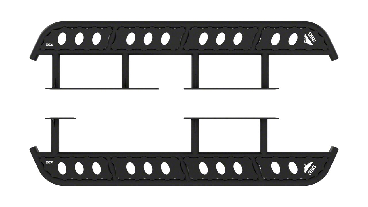 RSG Offroad Toyota 4-Runner Angled Rock Sliders with Top Plate; No ...