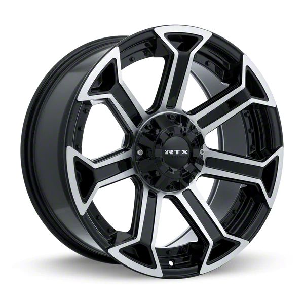 RTX Offroad Wheels Toyota 4-Runner Peak Gloss Black Machined 6-Lug ...