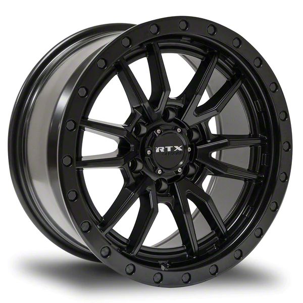 RTX Offroad Wheels Bronco Wolf Satin Black 6-Lug Wheel; 18x9; 10mm Offset 82823 (22-24 Bronco ...