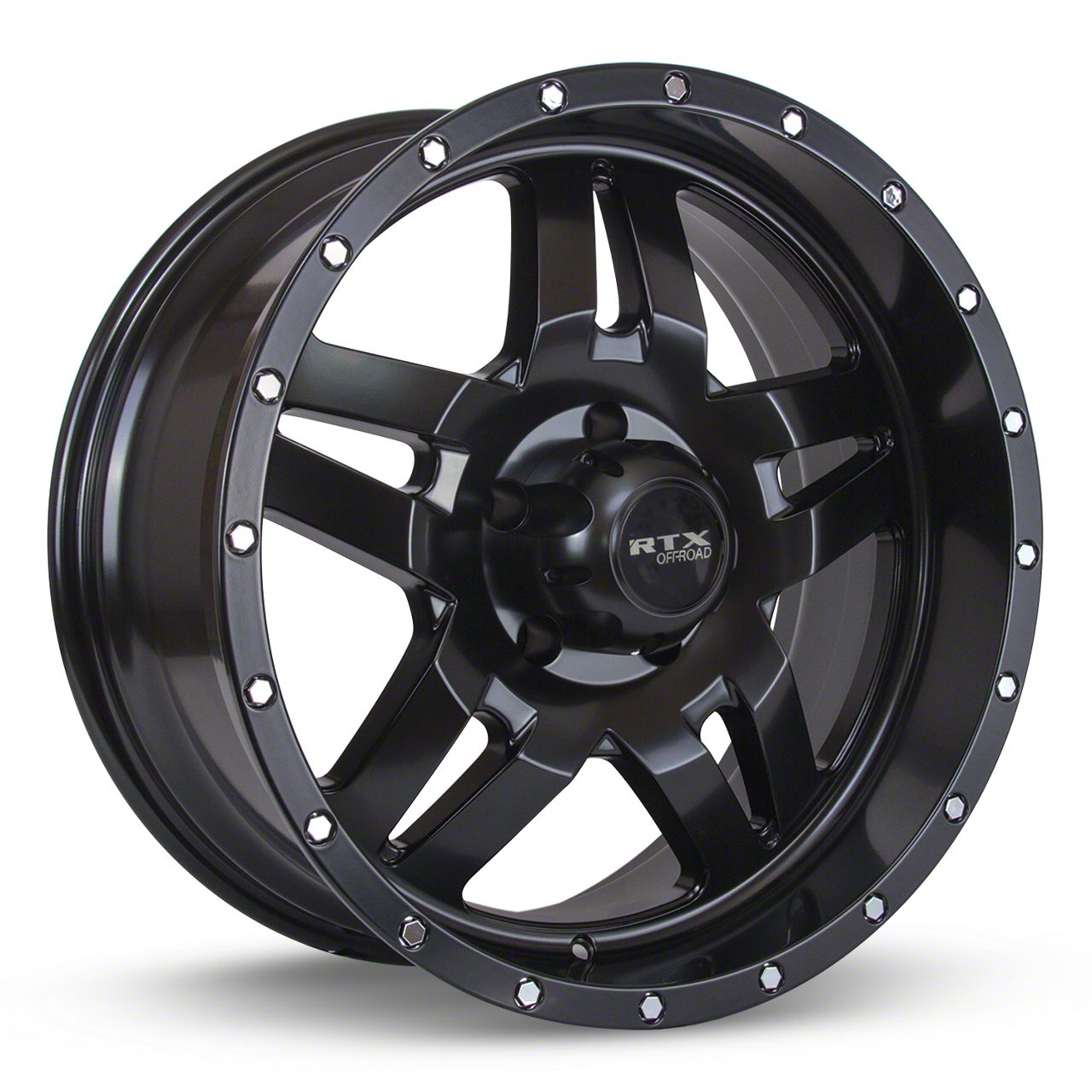 RTX Offroad Wheels Tacoma Mesa Satin Black 6-Lug Wheel; 17x9; 10mm Offset 81703 (16-23 Tacoma ...