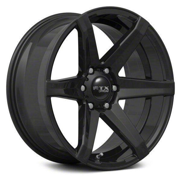 RTX Offroad Wheels Tundra Beast Gloss Black 6-Lug Wheel; 20x9.5; 10mm ...