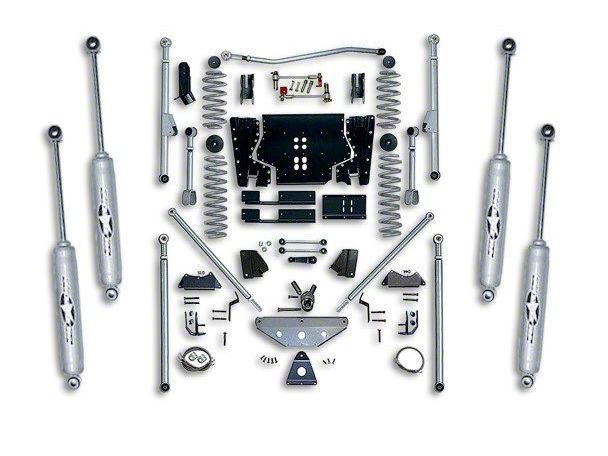 Rubicon Express Jeep Wrangler 4.5 inch Extreme-Duty Long Arm Lift Kit w ...