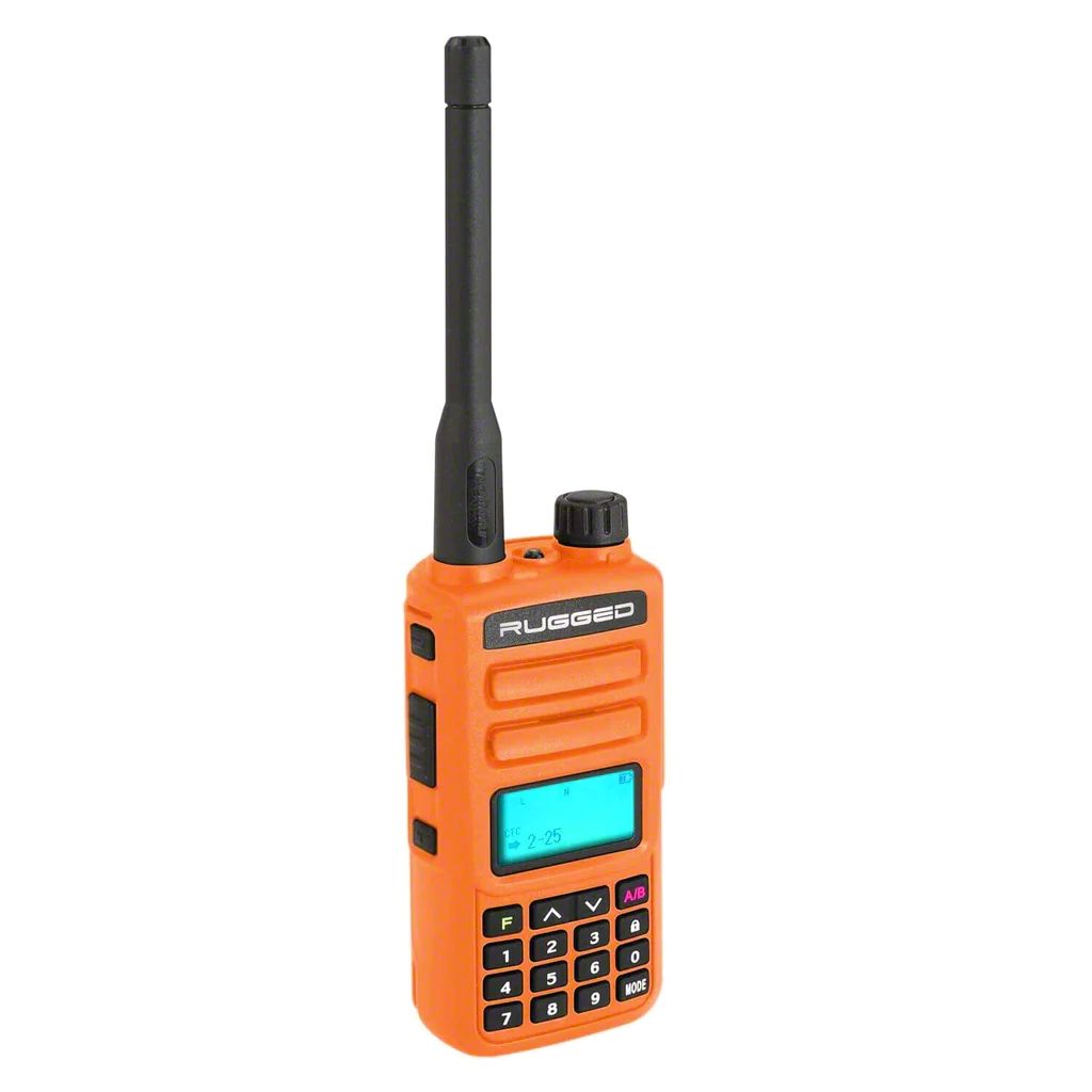 Rugged Radios Frontier GMR2 GMRS and FRS Two Way Handheld Radio; Safety ...