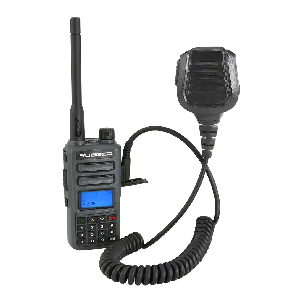 Rugged Radios Titan GMR2 GMRS and FRS Two Way Handheld Radio with Hand ...
