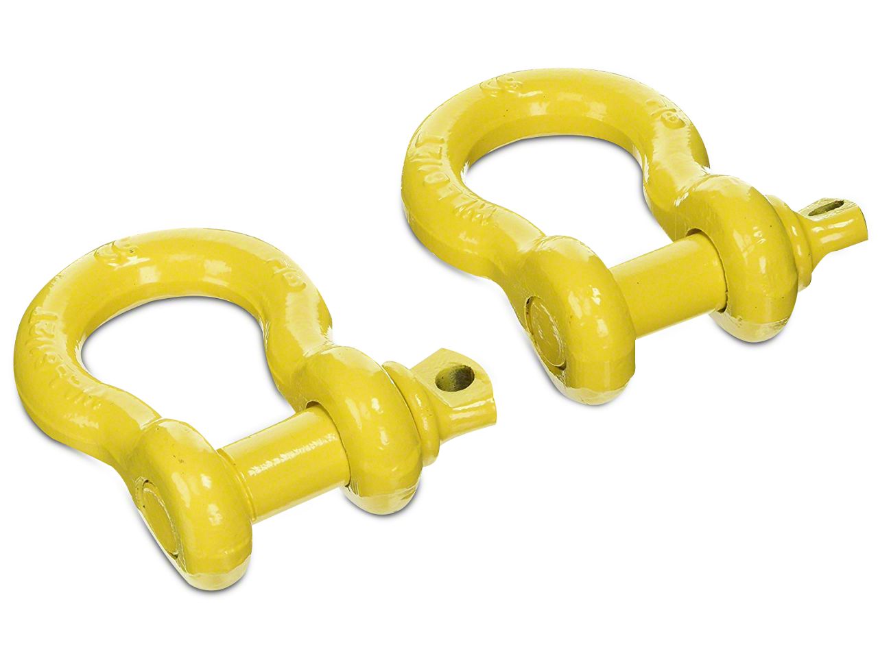 Rugged Ridge Toyota 4-Runner 7/8-Inch D-Ring Shackles; Yellow 11235.14 ...