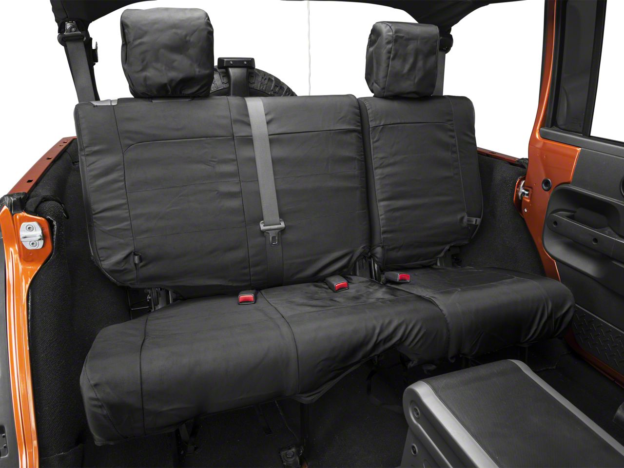 Rugged Ridge Jeep Wrangler Ballistic Rear Seat Cover; Black J108967 (07 ...