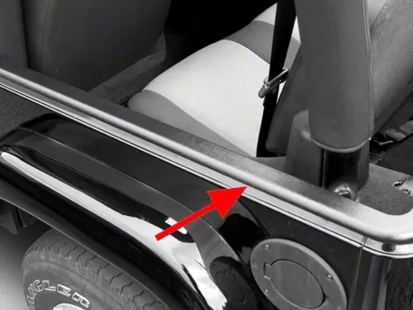 Rugged Ridge Jeep Wrangler Body Tub Rail Armor - Black 11650.40 (97-06 ...