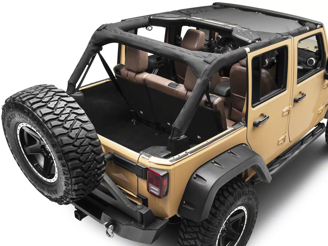 Rugged Ridge Jeep Wrangler Front Soft Top Total Eclipse Shade 13579.15 ...