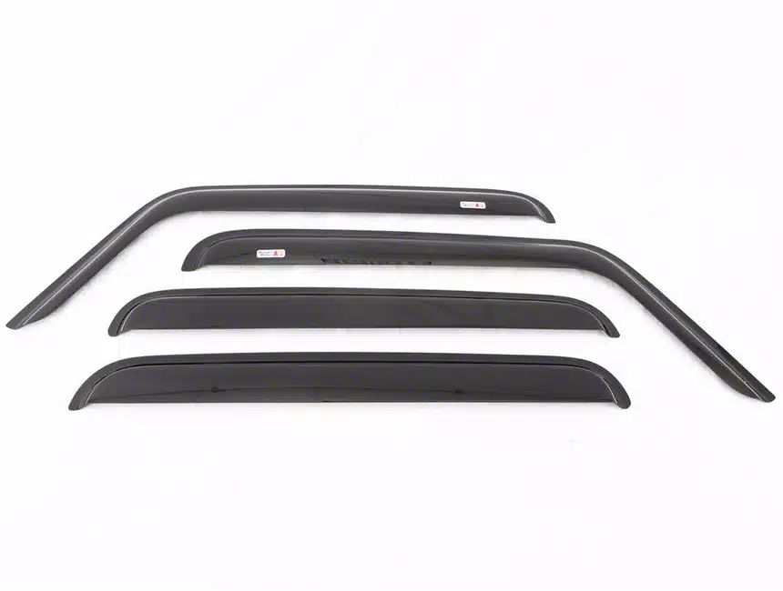 Rugged Ridge Jeep Cherokee Tape-On Window Rain Deflectors; Front and ...