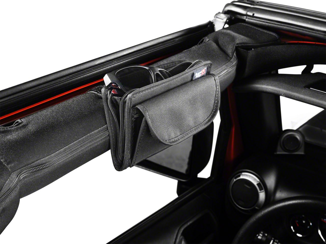 Rugged Ridge Jeep Gladiator Sunglass Roll Bar Storage Pouch 12101.52 Universal Some Adaptation May Be Required Free Shipping