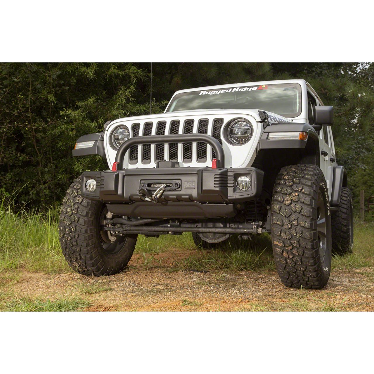 Rugged Ridge Jeep Gladiator Spartacus Front Bumper Over-Rider Hoop ...