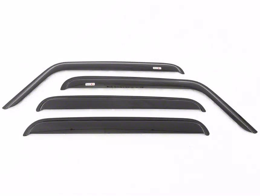 Rugged Ridge Jeep Grand Cherokee Tape-On Window Rain Deflectors; Front ...