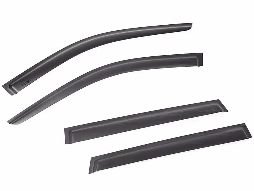 Rugged Ridge Jeep Grand Cherokee Front and Rear Window Visors; Matte ...