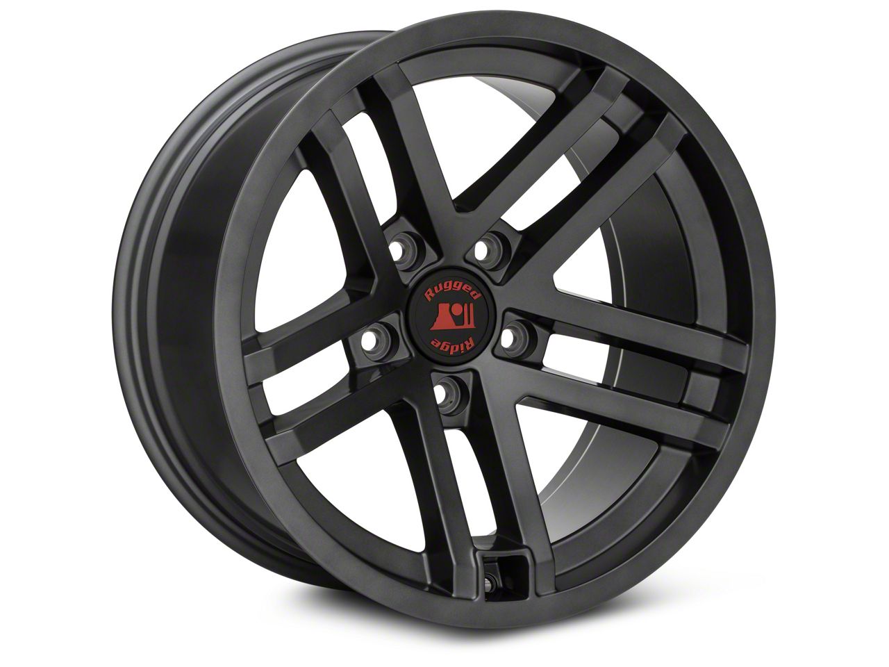 Rugged Ridge Jeep Grand Cherokee Jesse Spade Satin Gunmetal Gray Wheel ...