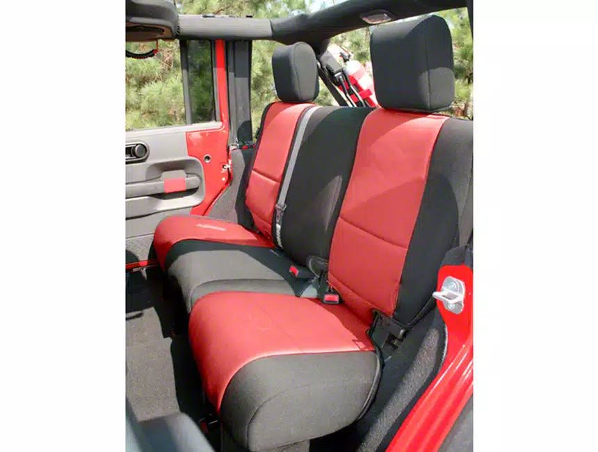 Rugged Ridge Jeep Wrangler Neoprene Rear Seat Cover; Black 13264.53 (07 ...