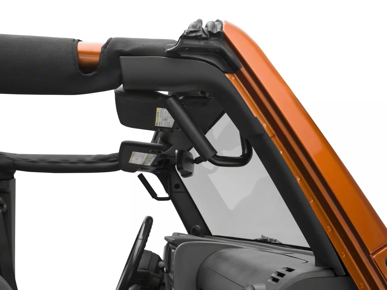 Rugged Ridge Jeep Wrangler Steel Front Grab Handles - Black 13505.41 ...