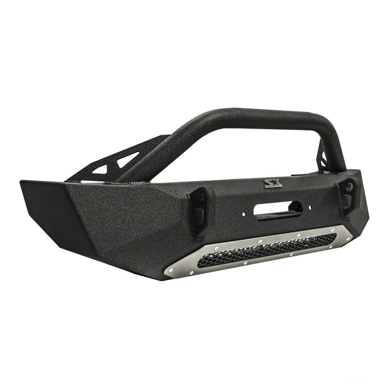S3 Power Sports Jeep Wrangler Ambush Series Winch Front Bumper; Bare ...