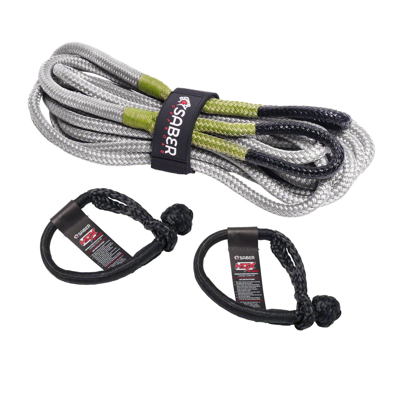 Saber Offroad Jeep Gladiator 4K Kinetic Recovery Kit SBR-4KKIT1 - Free ...