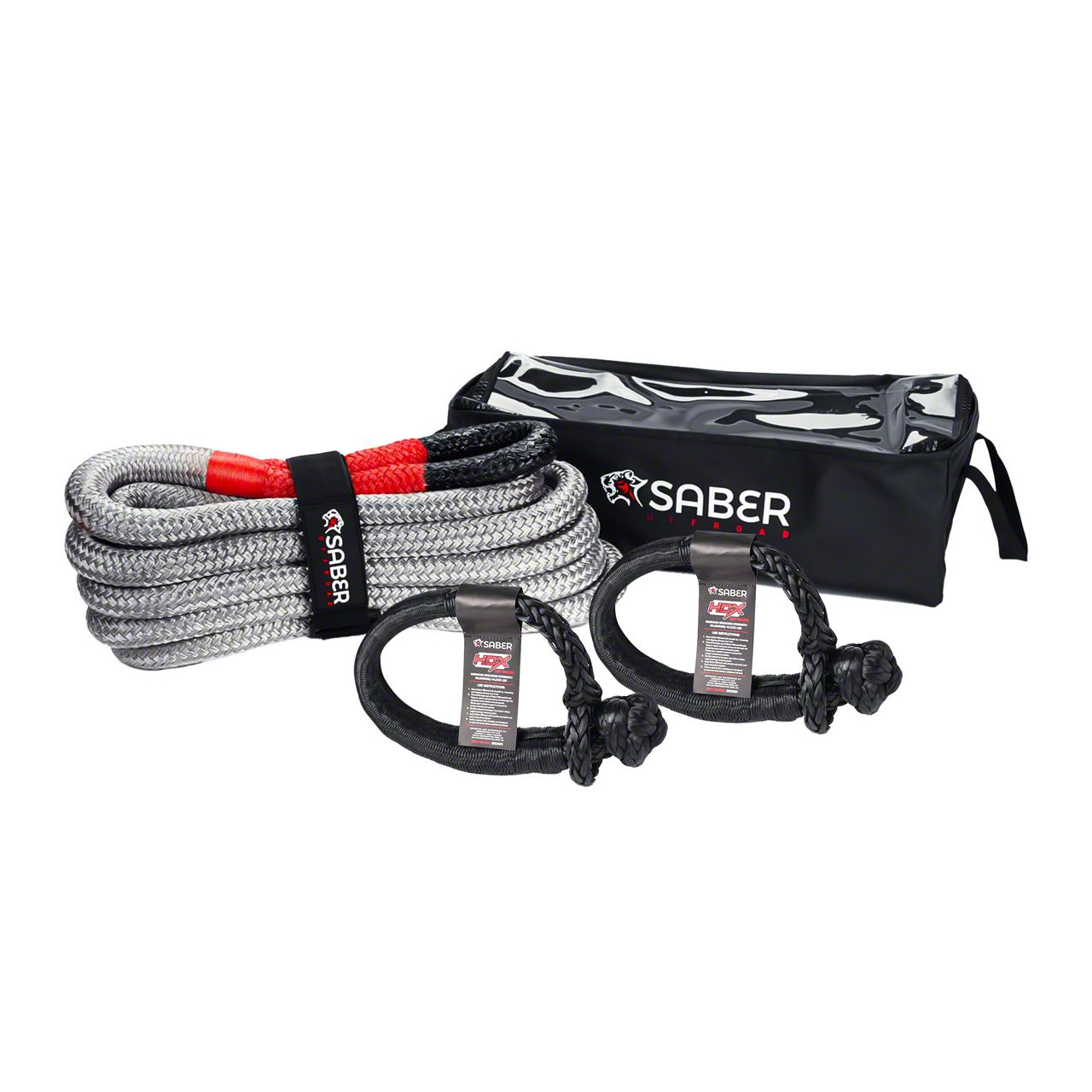 Saber Offroad Jeep Wrangler 12K Heavy Duty Kinetic Recovery Kit SBR ...