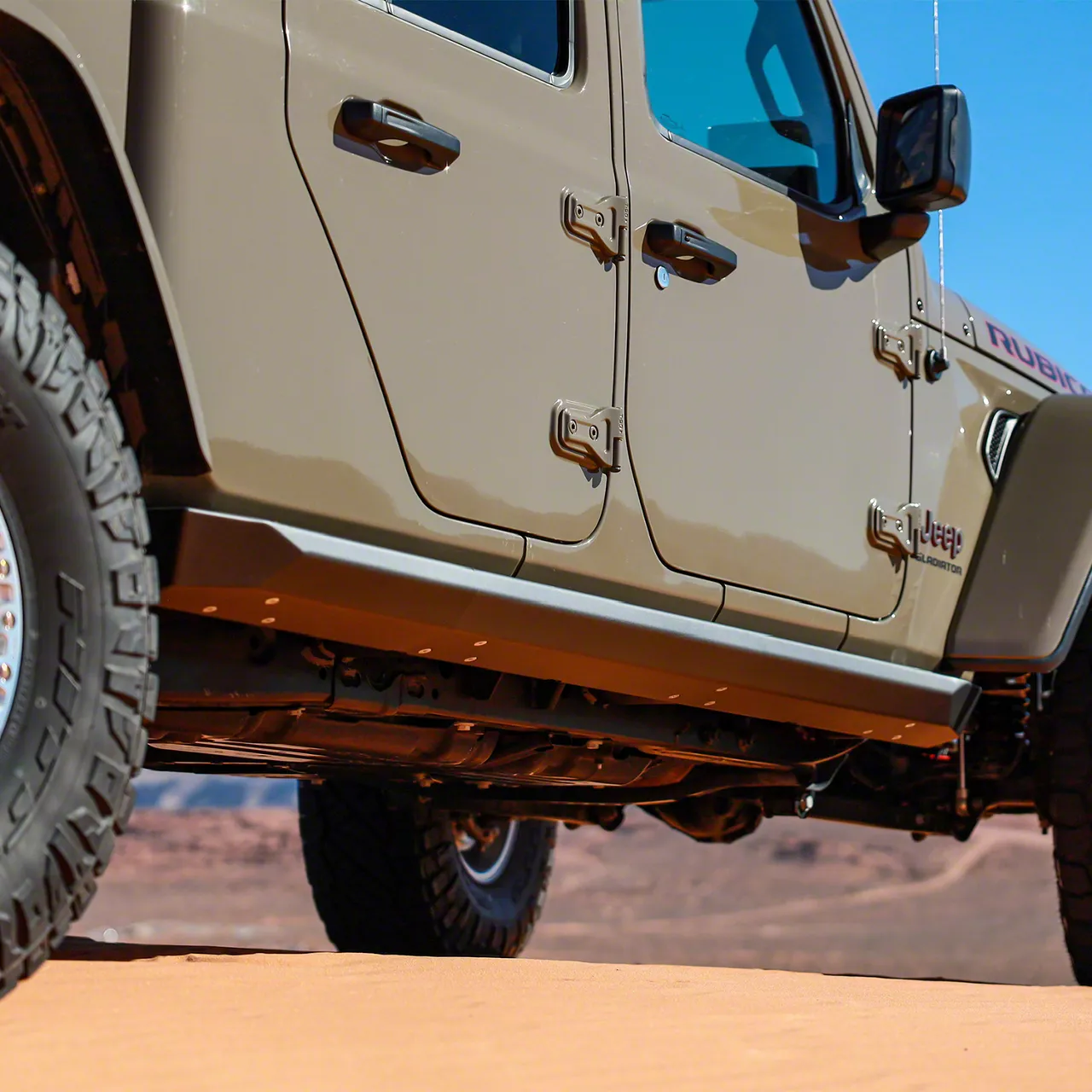 Savvy Offroad Jeep Gladiator Krawler Lite Slider Kit; Weld-On; Raw SD0032 (20-25 Jeep Gladiator ...