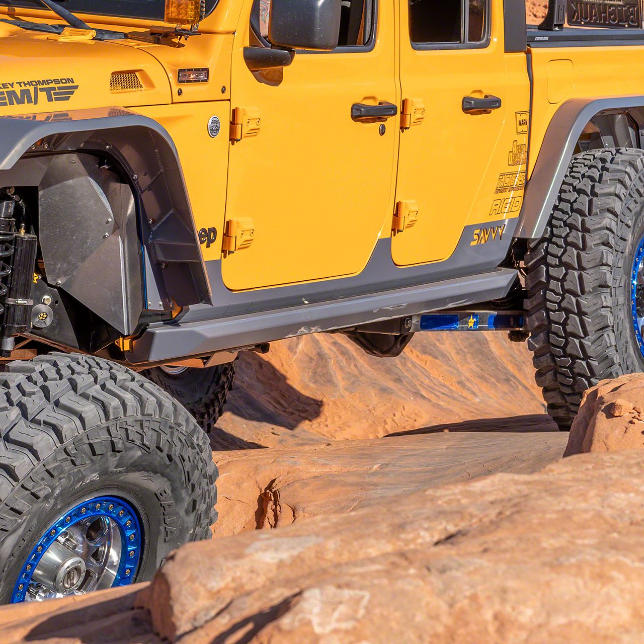 Savvy Offroad Jeep Gladiator Rocker Trim Kit; Raw SD0047 (20-25 Jeep ...