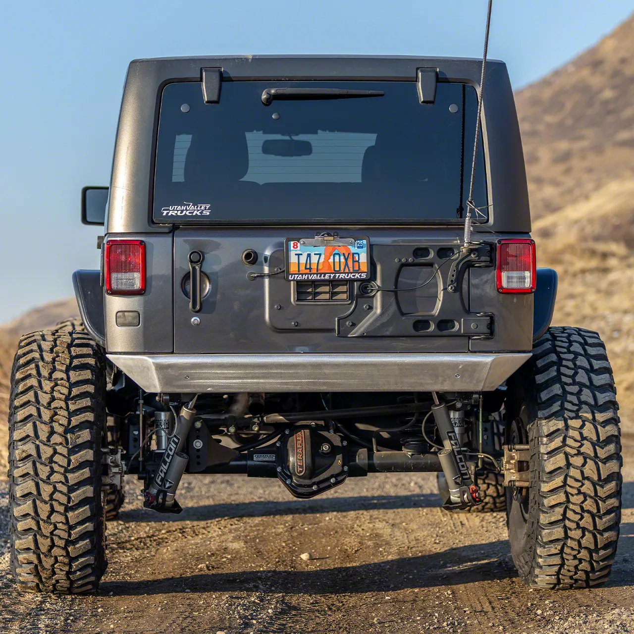 Savvy Offroad Jeep Wrangler Legacy Aluminum Rear Bumper Kit; Raw SD0064 ...