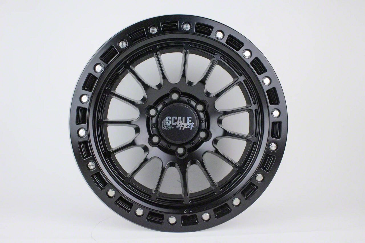 Scale 4x4 Wheels Toyota 4-Runner S04 Matte Black 6-Lug Wheel; 17x9; -25mm Offset S04-7983-N25 ...