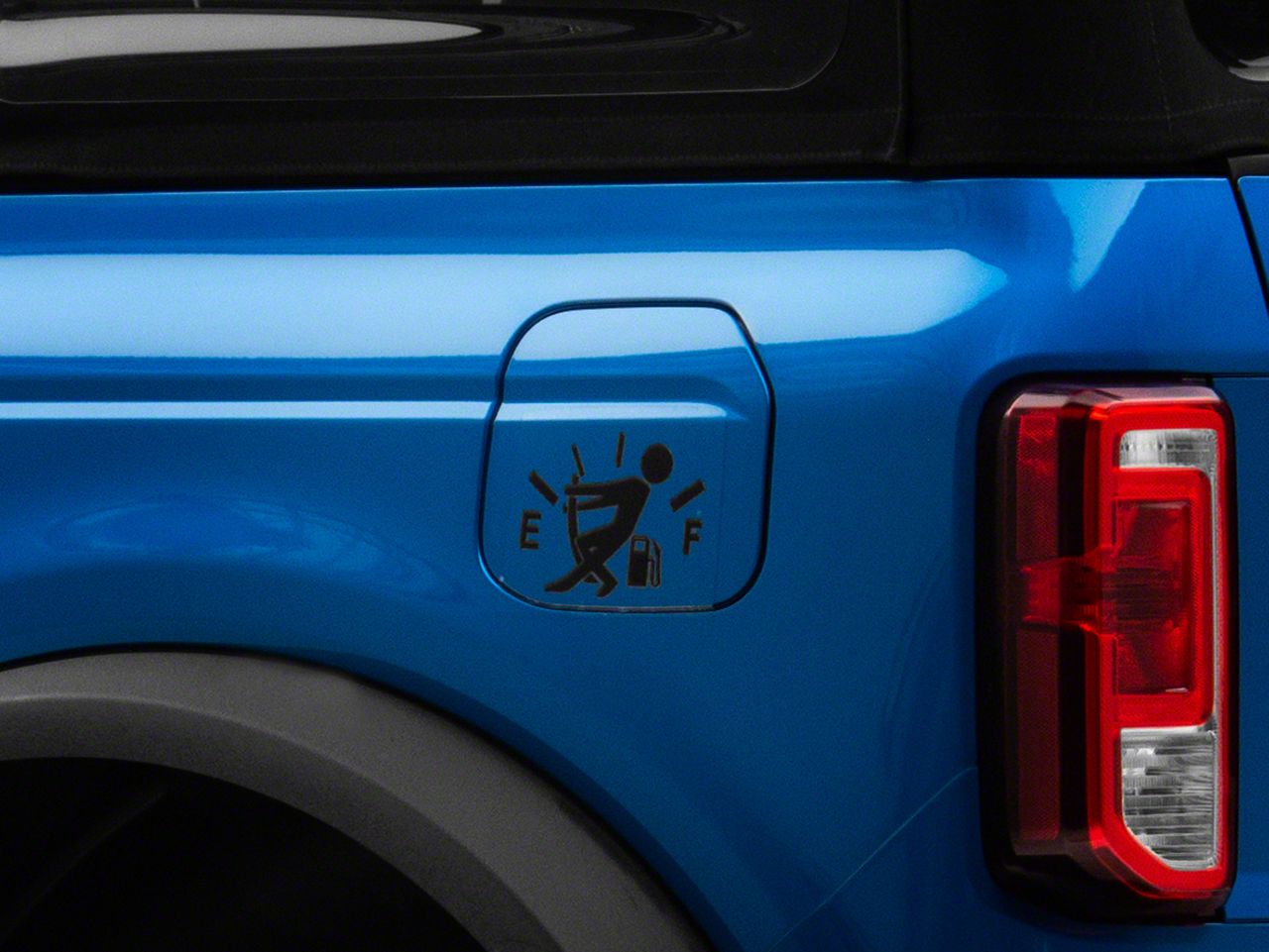 SEC10 Bronco Gas Guy Decal; Black T576315 (Universal; Some Adaptation ...