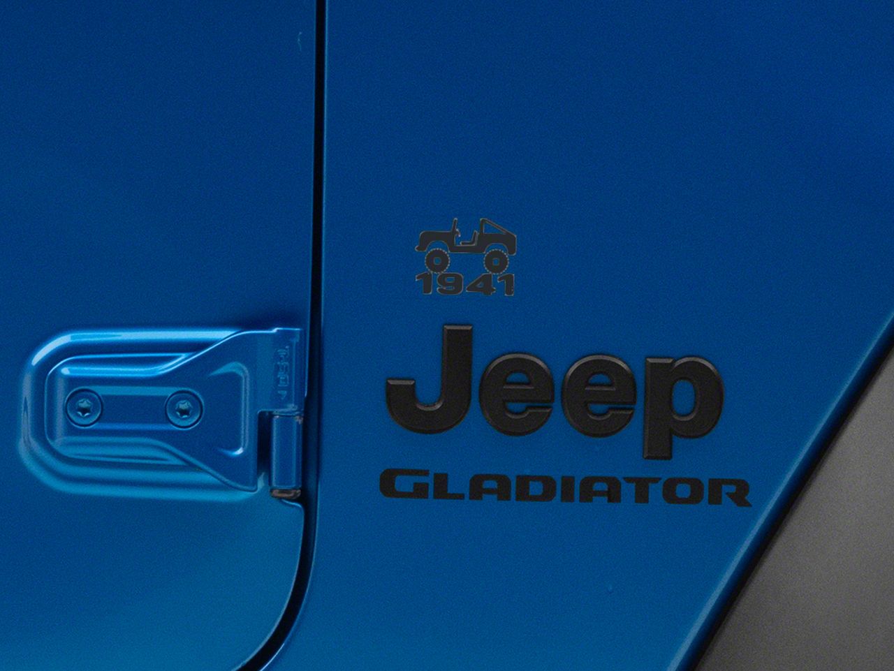 SEC10 Jeep Gladiator 1941 Shilouette Decal; Gloss Black J192067 ...