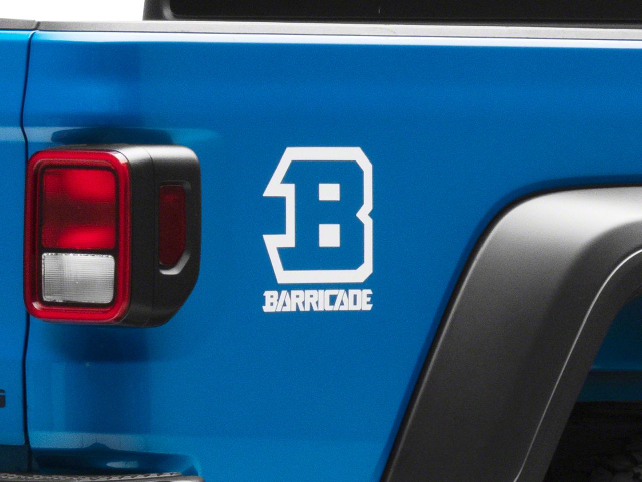 SEC10 Jeep Gladiator Barricade B-Block Decal; White J172649 (Universal ...
