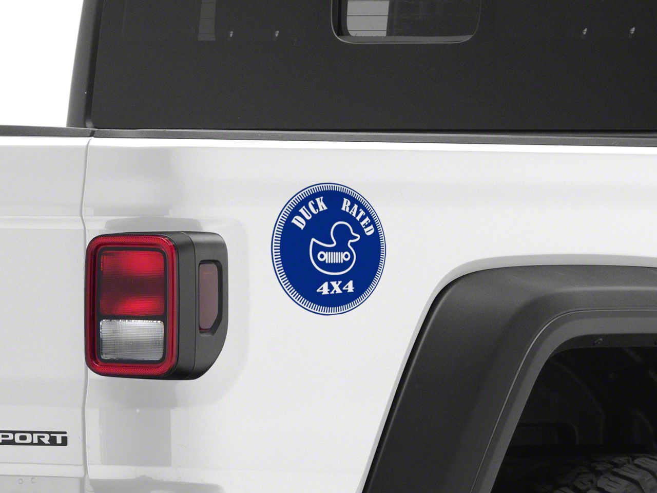 Mopar Licensed by SEC10 Jeep Gladiator Duck Rated Decal; Blue J237213 ...