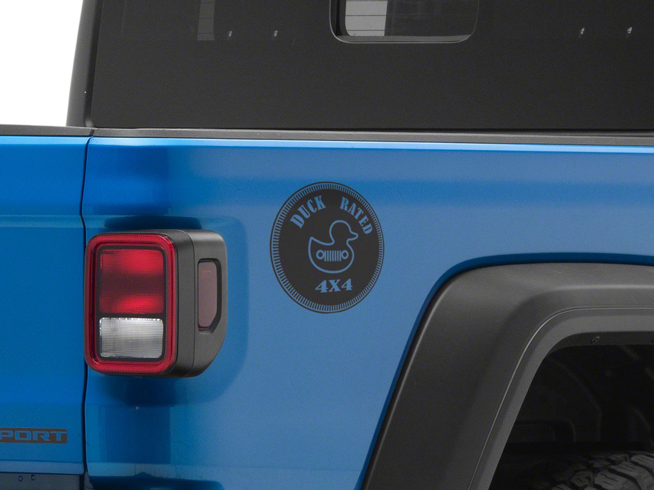 Mopar Licensed by SEC10 Jeep Gladiator Duck Rated Decal; Matte Black ...