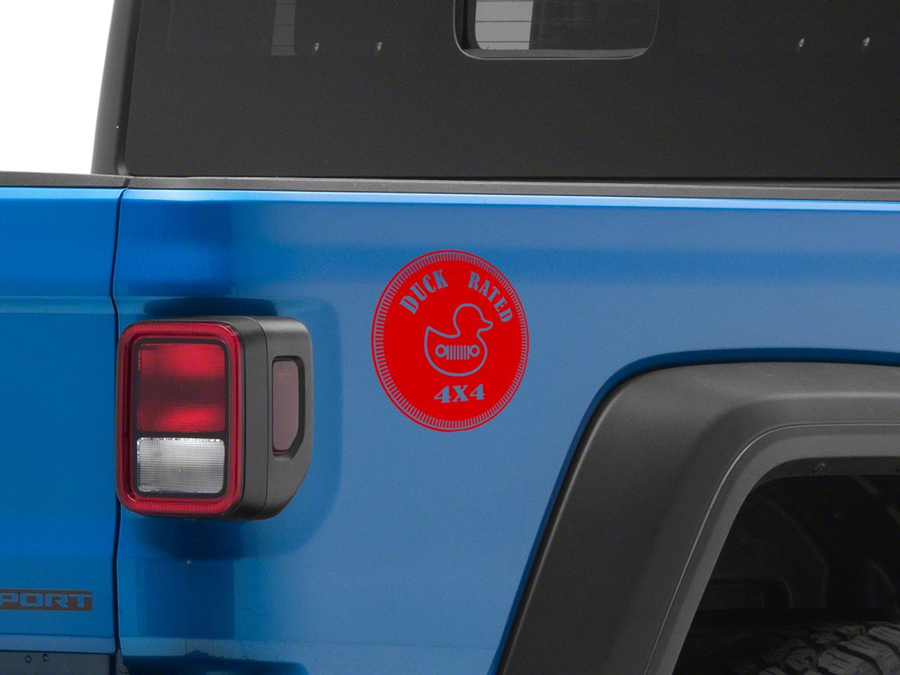 Mopar Licensed by SEC10 Jeep Gladiator Duck Rated Decal; Red J237212 ...