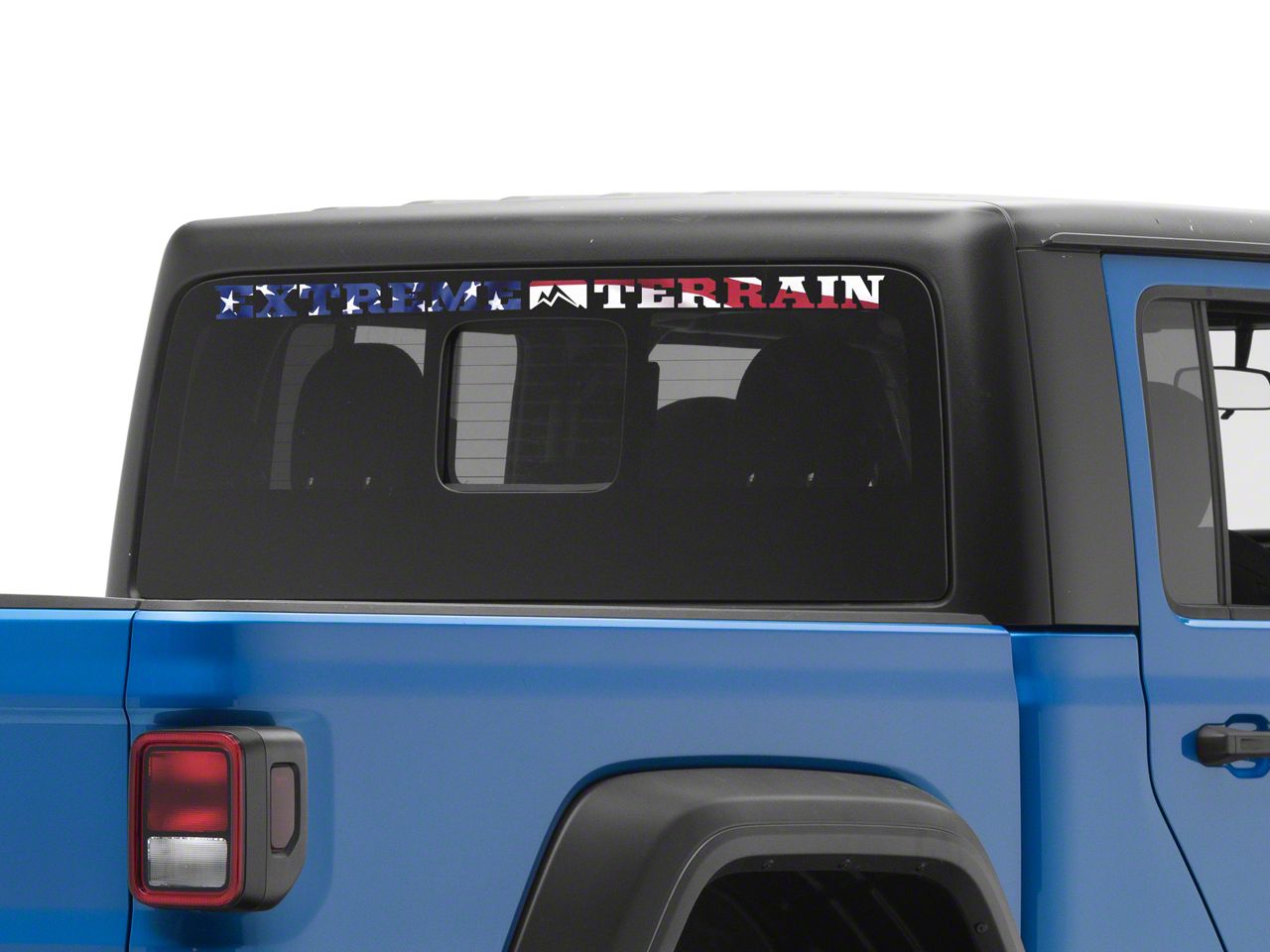 SEC10 Jeep Gladiator ExtremeTerrain Rear Window Banner; Real Flag ...