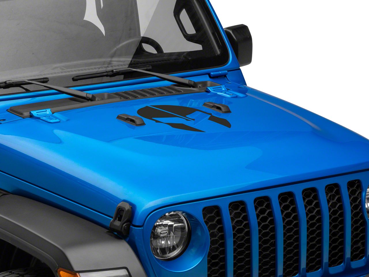 SEC10 Jeep Gladiator Helmet Hood Decal; Matte Black JG28584 (20-25 Jeep ...
