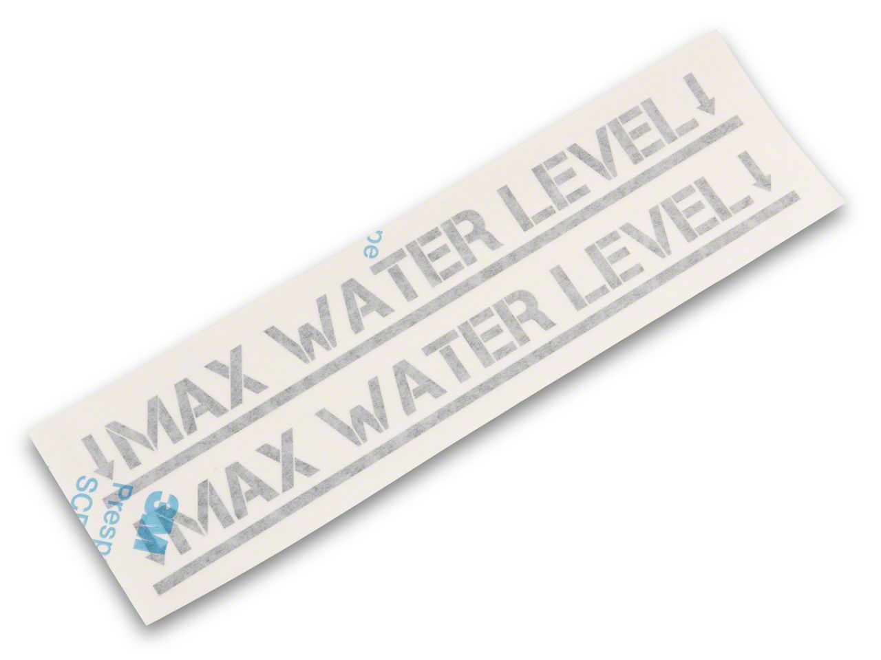 SEC10 Jeep Gladiator Max Water Level Decal; Matte Black J152426 - Free ...