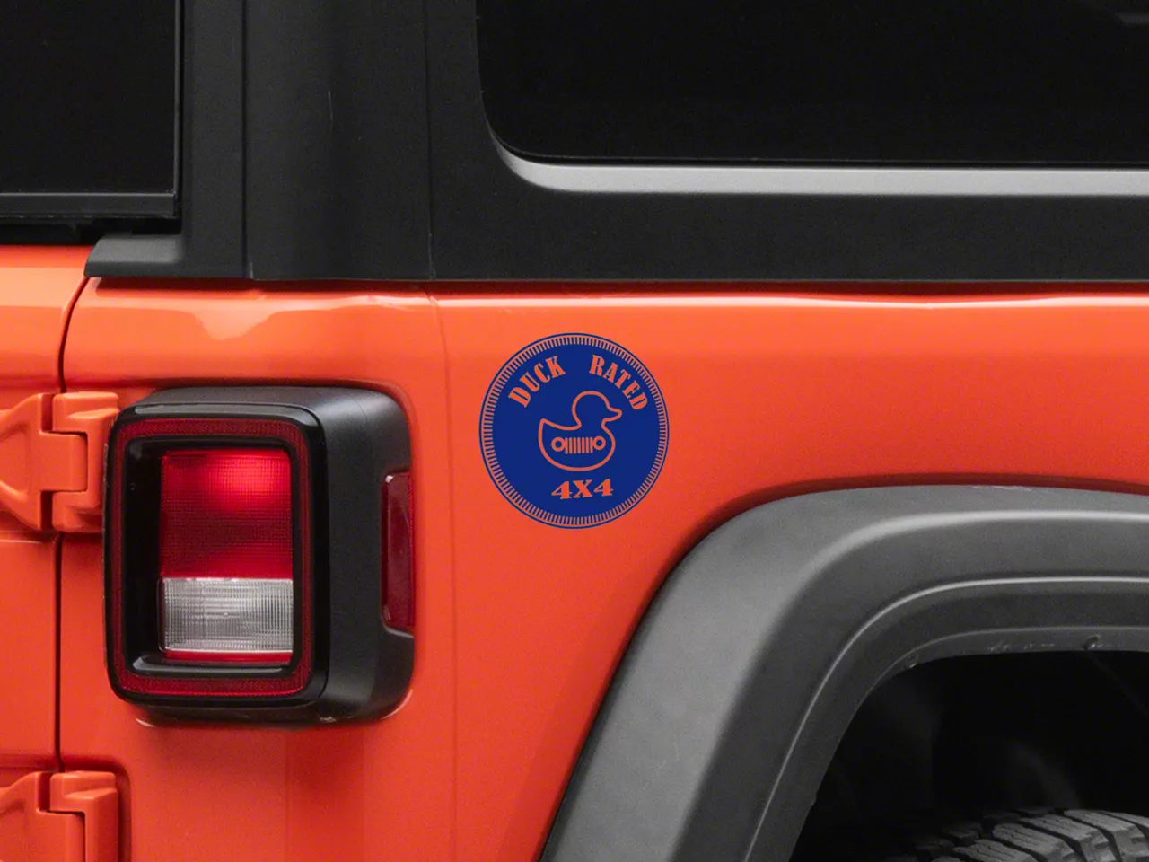 Mopar Licensed by SEC10 Jeep Wrangler Duck Rated Decal; Blue J237213 ...