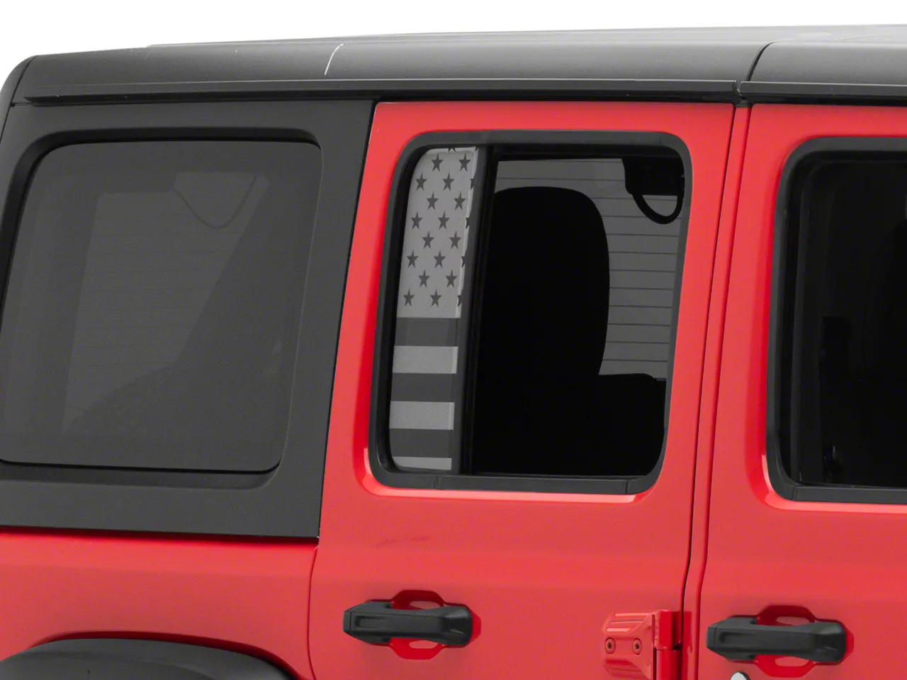 SEC10 Jeep Wrangler Small Rear Window Decal; Frosted J180947 (18-26 ...