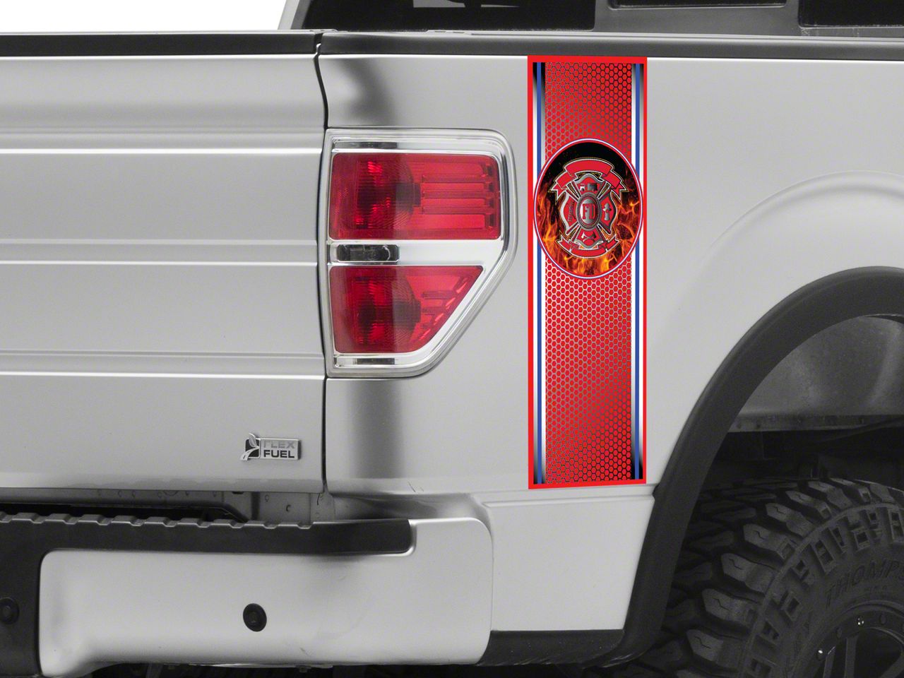 SEC10 Universal XT Vertical Bed Decals; Fire Dept U18816-AT (Universal ...