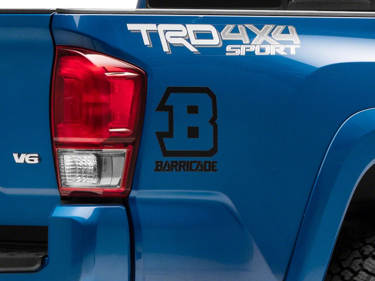 SEC10 Tacoma Barricade B-Block Decal; Black J172646 (Universal; Some ...