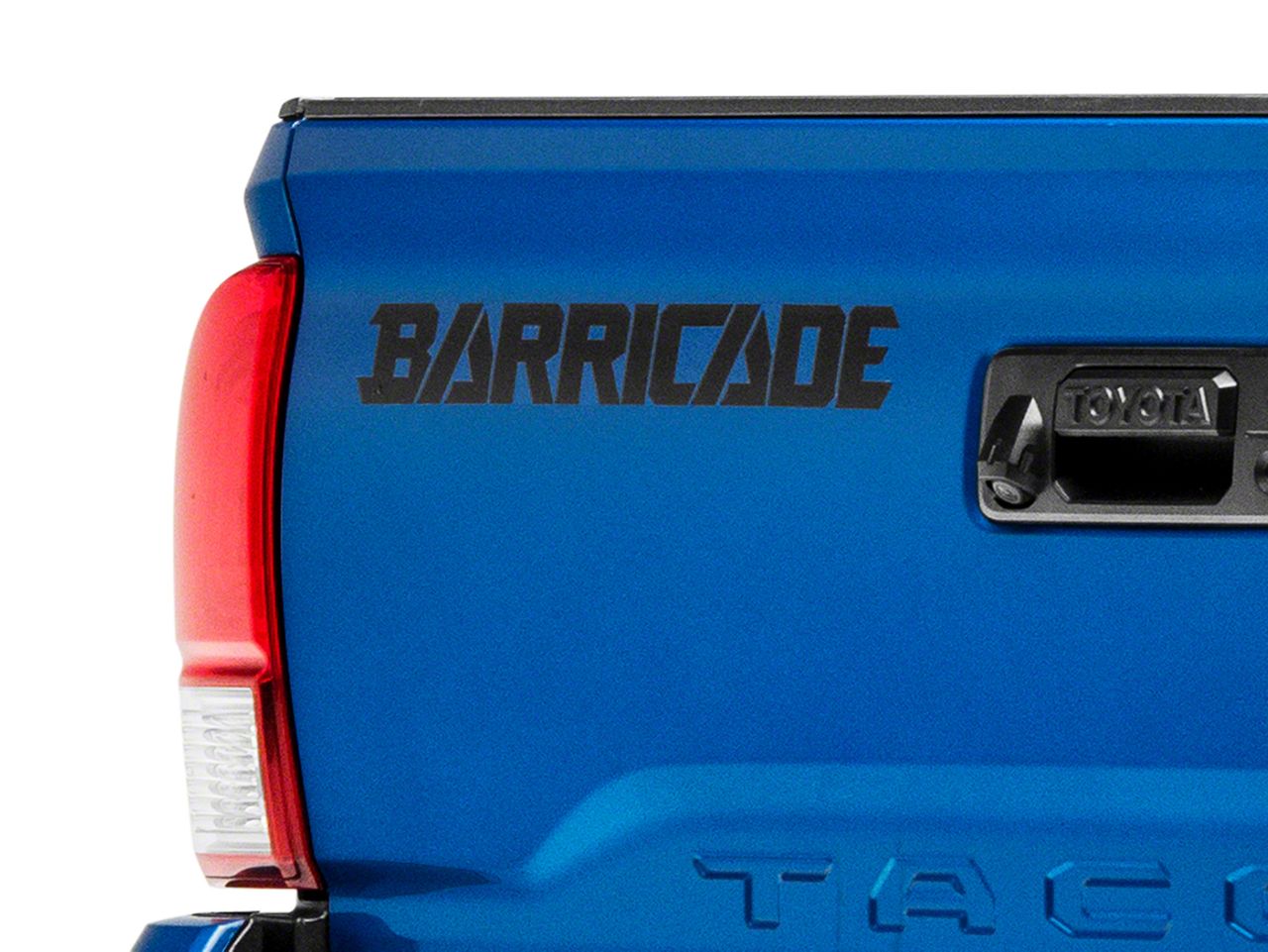 SEC10 Tacoma Barricade Standard Decal; Black J172644 (Universal; Some ...