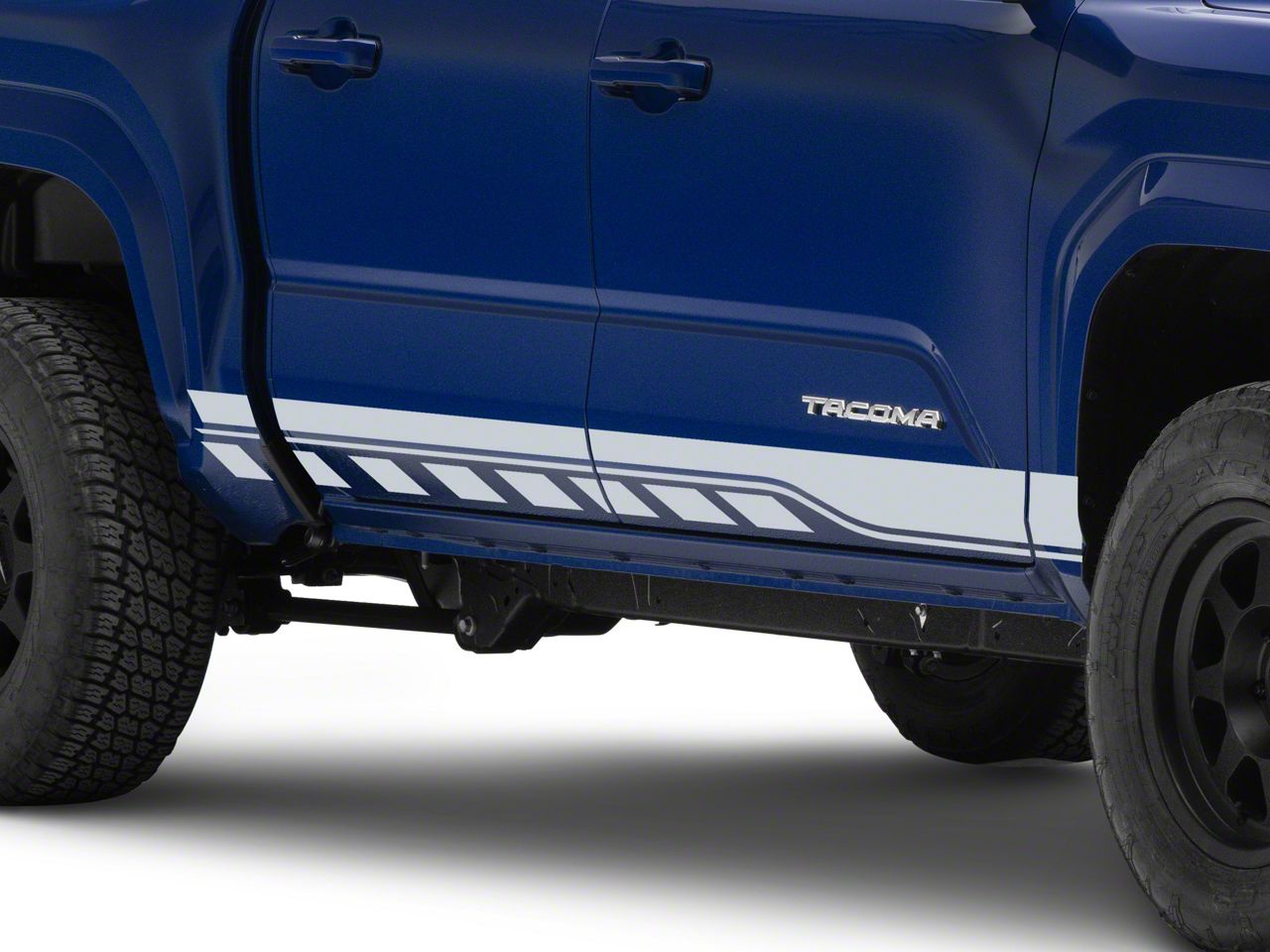 SEC10 Tacoma Dash and Striped Rocker Stripes; Silver T601748 (Universal ...